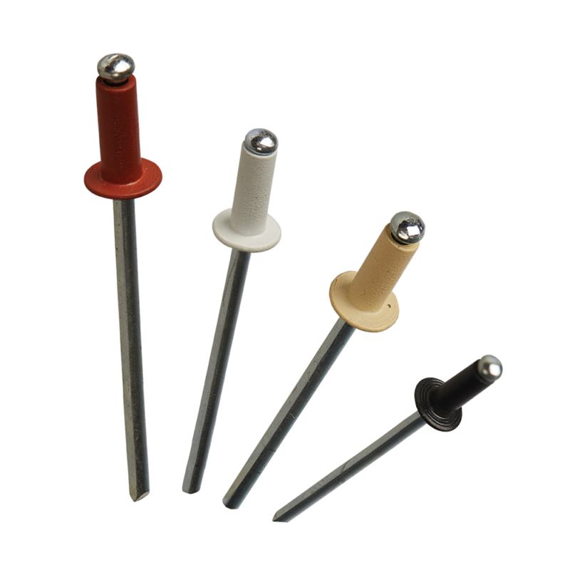 Aluminium/Steel-Dome Head Rivets-Various Colours 3.2mm (1/8) - 4.8mm (3 ...
